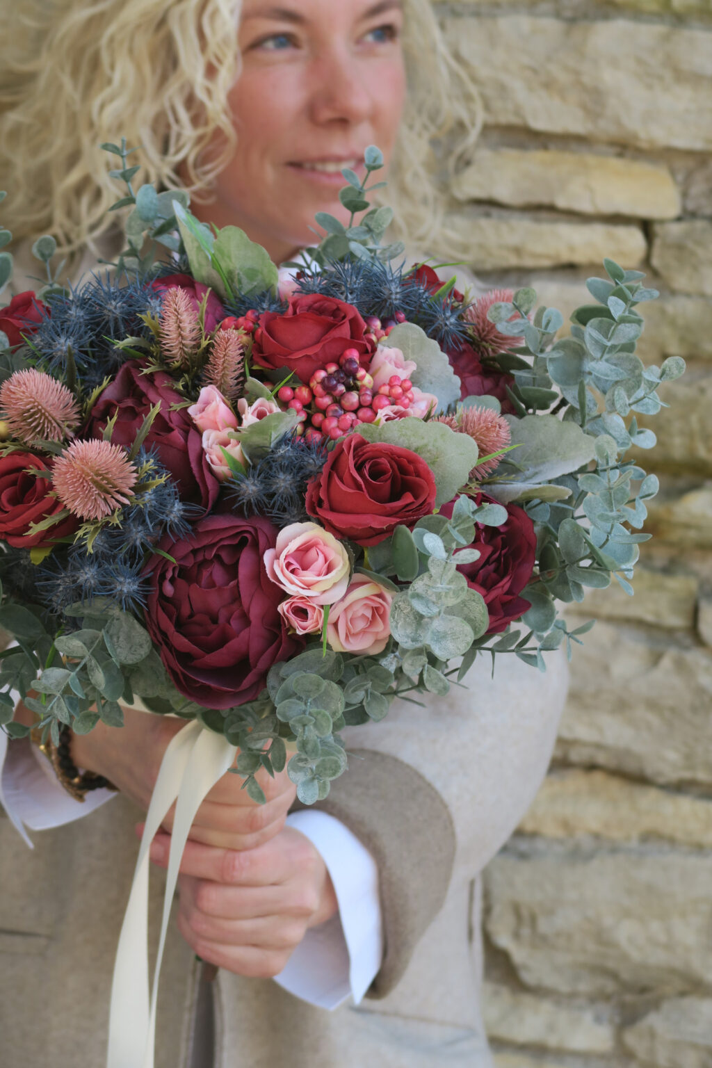 Svatební kytice Bordeaux – coolnicka.com